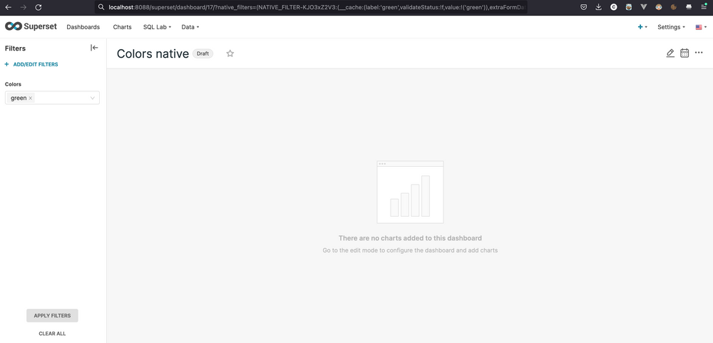 Apache Superset — Use URL to filter dashboards
